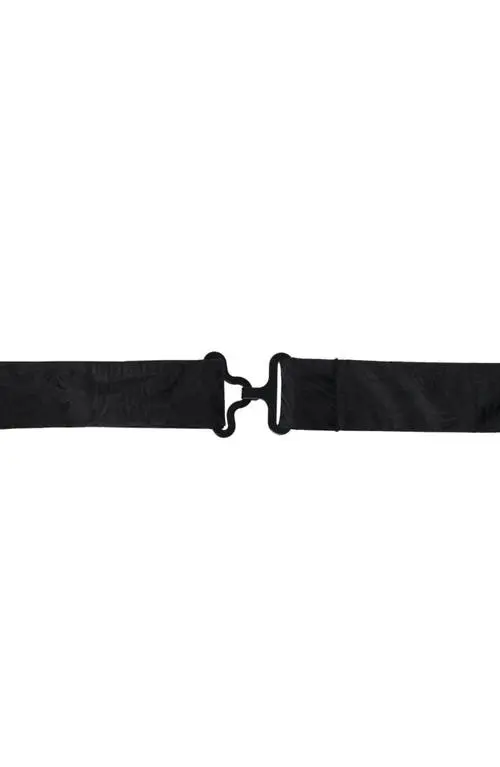Trafalgar Banbury Paisley Silk Bow Tie - Black