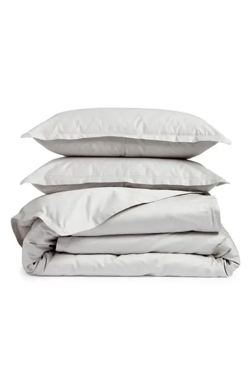Nordstrom 400 Thread Count Organic Cotton Sateen Duvet Cover & Shams Set - Grey Vapor