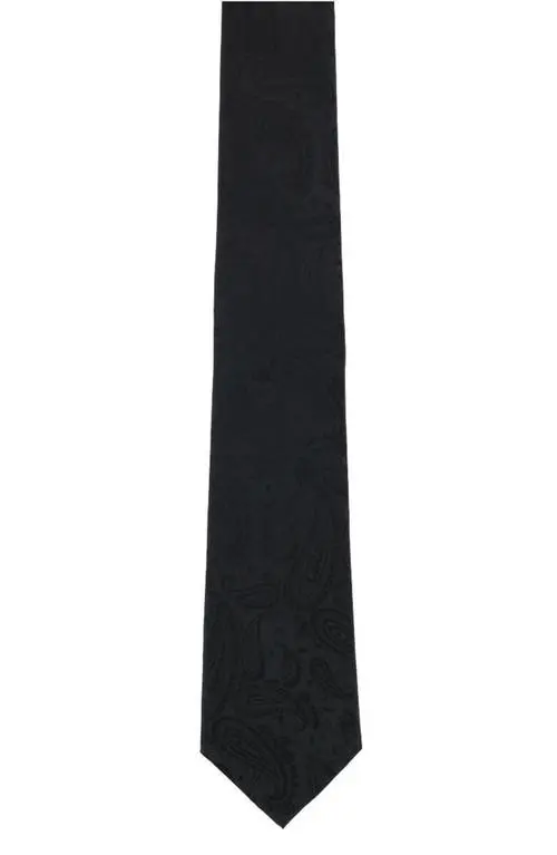 Trafalgar Banbury Silk Neck Tie - Black