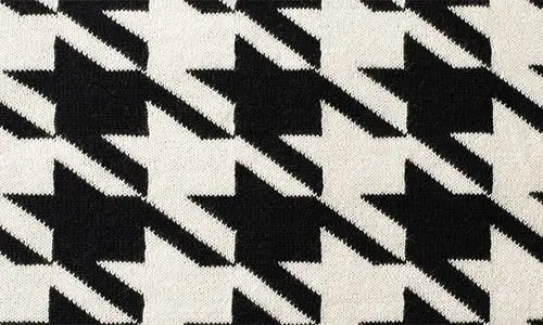 DOMANI HOME Houndstooth Knit Throw Blanket