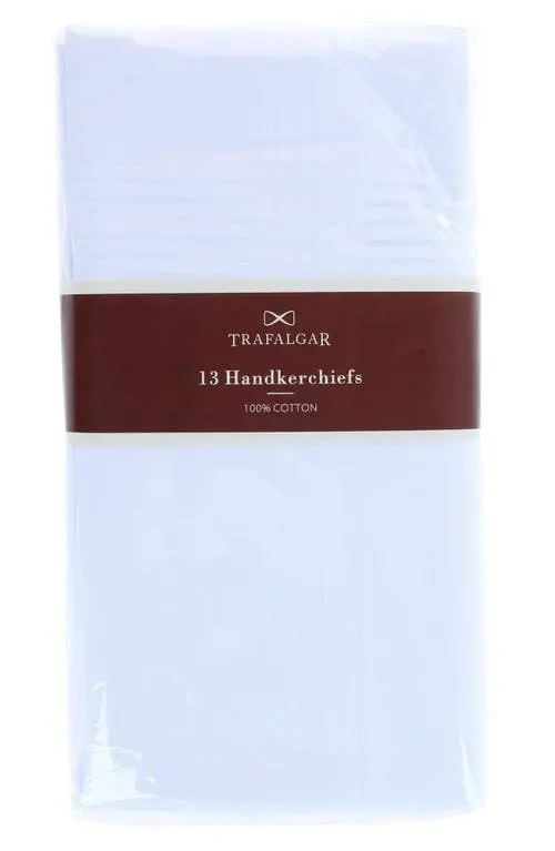 Trafalgar Baker's Dozen 13-pack Cotton Handkerchiefs
