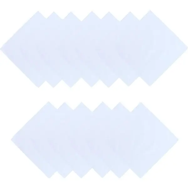 Trafalgar Baker's Dozen 13-pack Cotton Handkerchiefs - White
