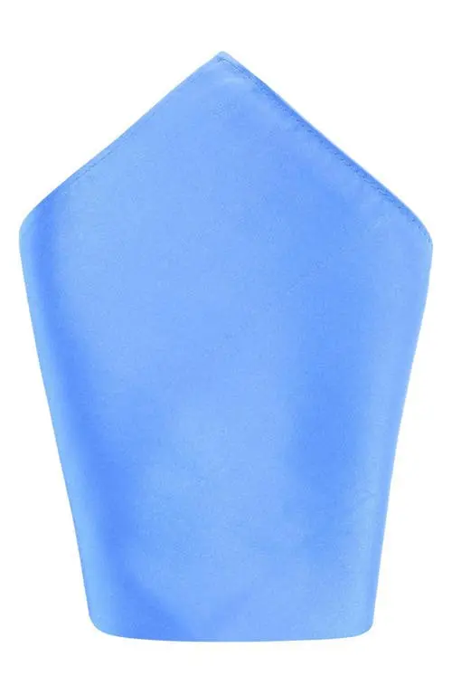 Trafalgar Sutton Silk Pocket Square - Blue