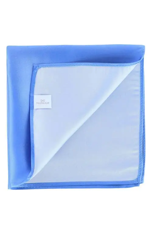 Trafalgar Sutton Silk Pocket Square - Blue