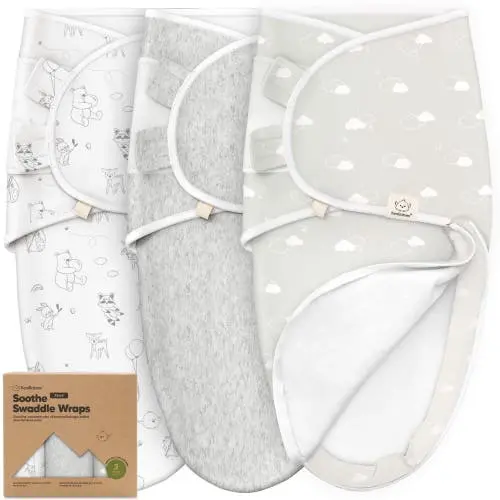 KEABABIES 3-pack Soothe Zippy Swaddle Wrap - Aspire