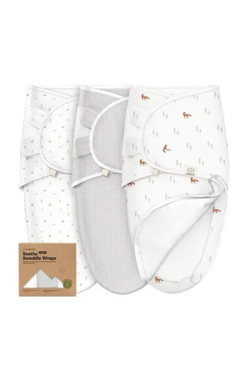 KEABABIES 3-pack Soothe Zippy Swaddle Wrap - Forest