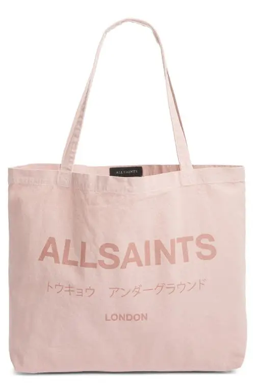 ALLSAINTS Underground Logo Tote - Bramble Pink