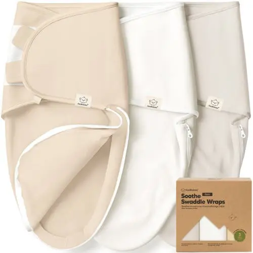 KEABABIES 3-pack Soothe Zippy Swaddle Wrap - Purest