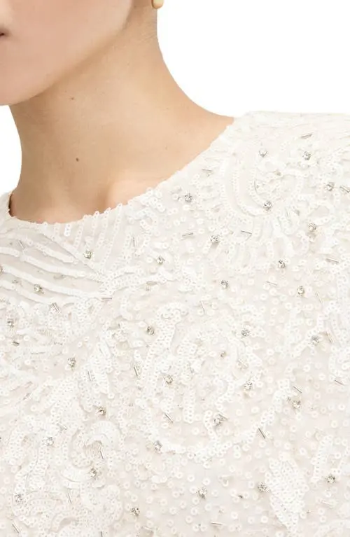 ALLSAINTS Ivy Bead & Sequin Top