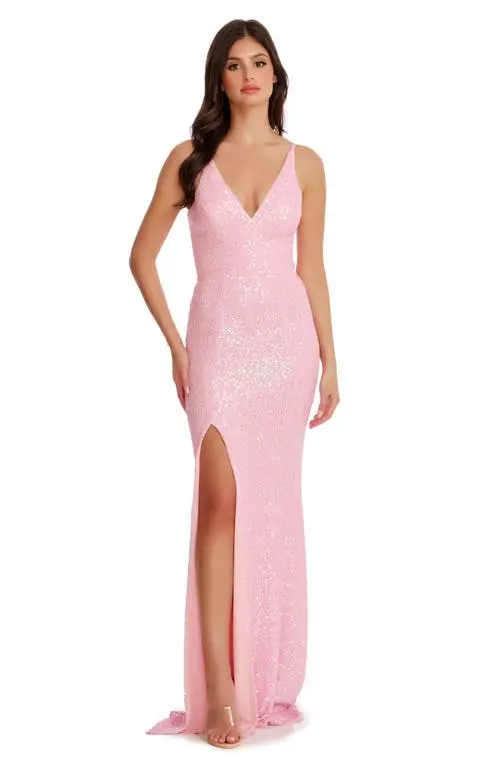 Dress The Population Iris Sequin Mermaid Gown