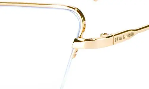FIFTH & NINTH Aston Blue Light Blocking Glasses - Gold