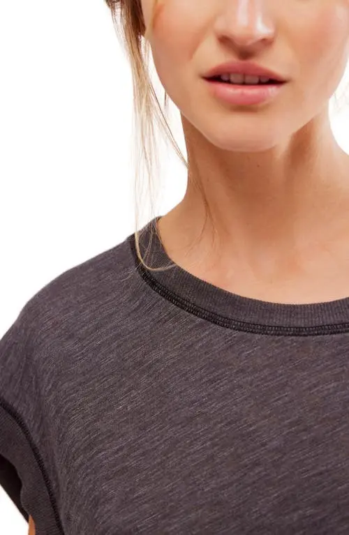 Free People My Tee Time T-shirt - Black