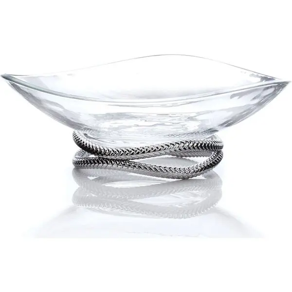 NAMBE Braid' Centerpiece Bowl - Silver