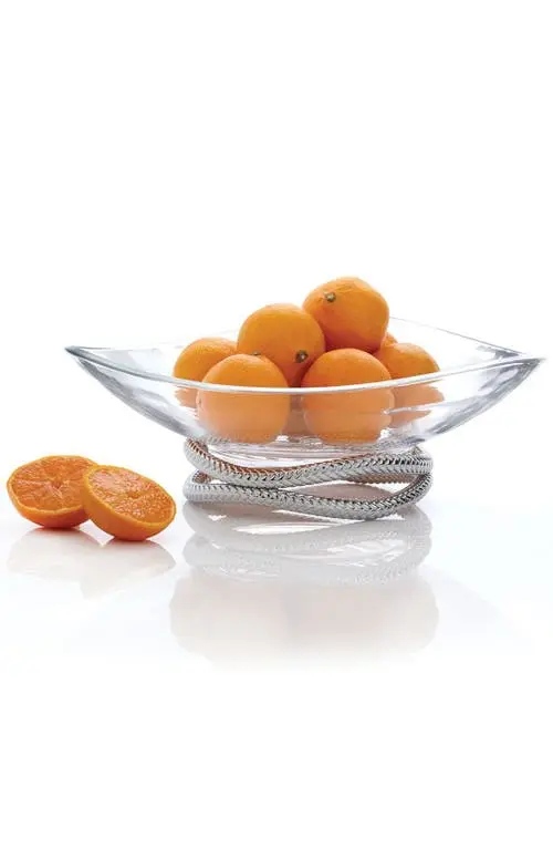 NAMBE Braid' Centerpiece Bowl - Silver
