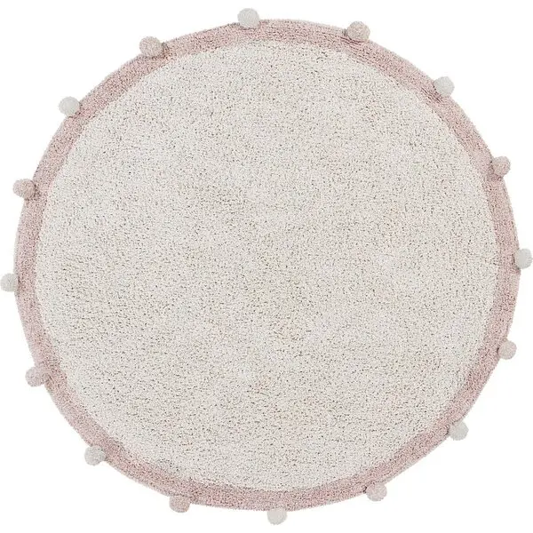 LORENA CANALS Bubbly Washable Cotton Area Rug - Natural Rose