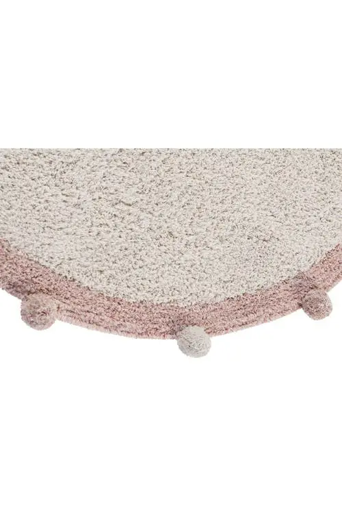 LORENA CANALS Bubbly Washable Cotton Area Rug - Natural Rose