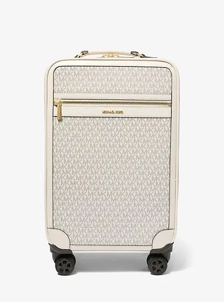 Michael Kors Signature Logo-print Suitcase - Natural