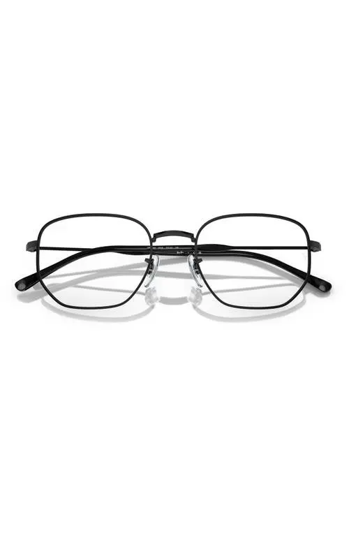 Ray-ban 53mm Octagon Eyeglasses - Black
