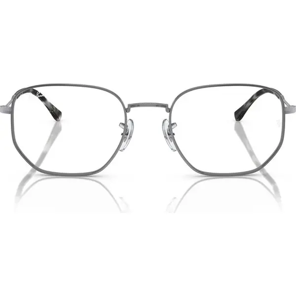 Ray-ban 53mm Octagon Eyeglasses - Gunmetal