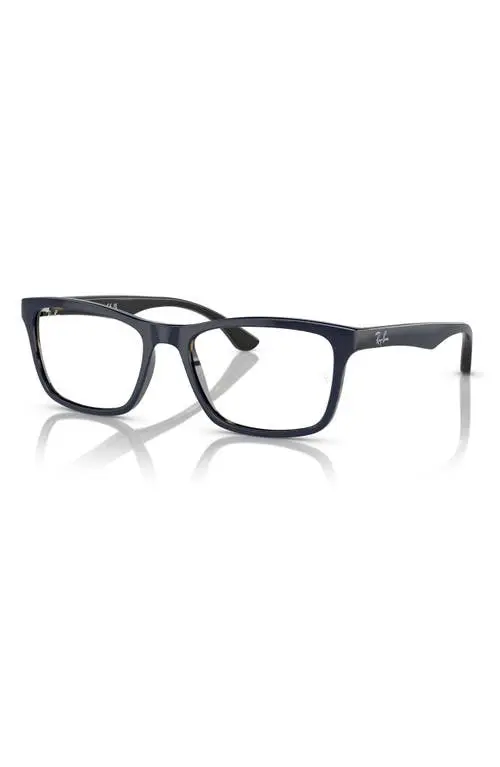 Ray-ban 55mm Square Eyeglasses - Blue