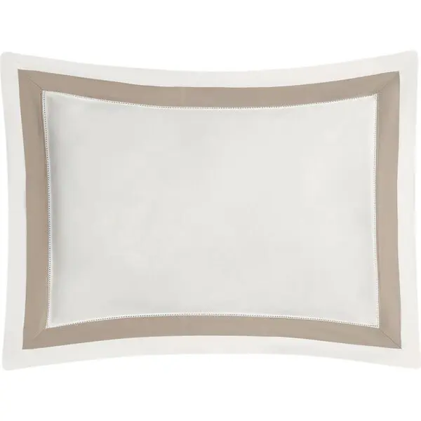 MATOUK Ambrose Pillow Sham - Bone/ Khaki