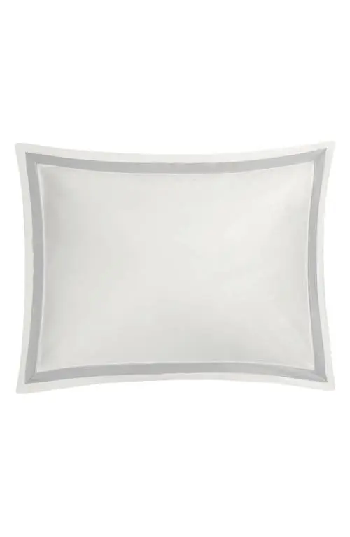MATOUK Ambrose Pillow Sham - Bone/ Silver