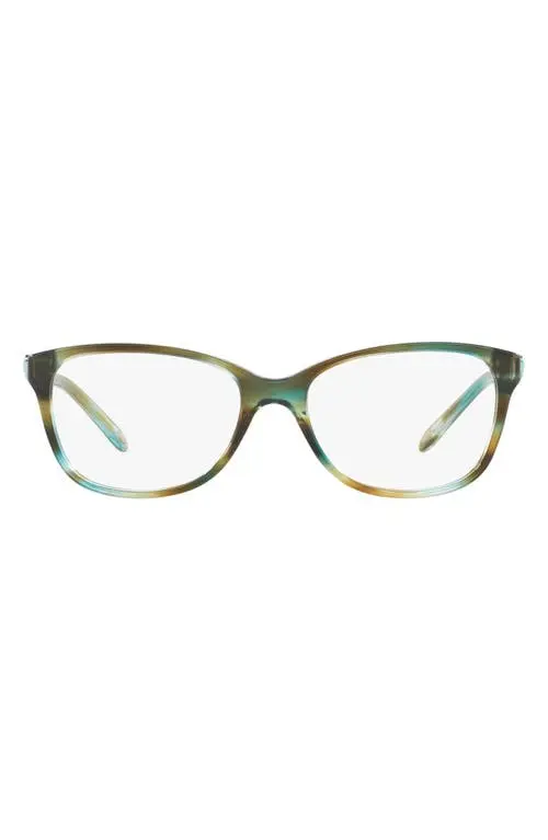 Tiffany & Co. 52mm Square Optical Glasses - Havana Blue