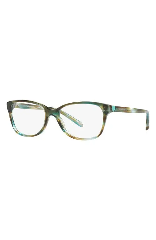 Tiffany & Co. 52mm Square Optical Glasses - Havana Blue