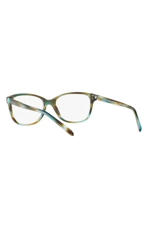 Tiffany & Co. 52mm Square Optical Glasses - Havana Blue