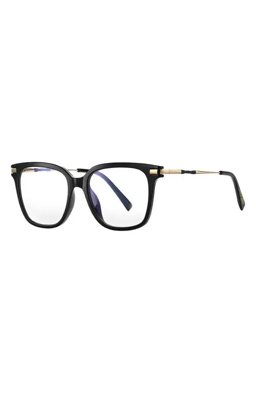 FIFTH & NINTH Yara Blue Light Blocking Square Frame Eyeglasses - Black