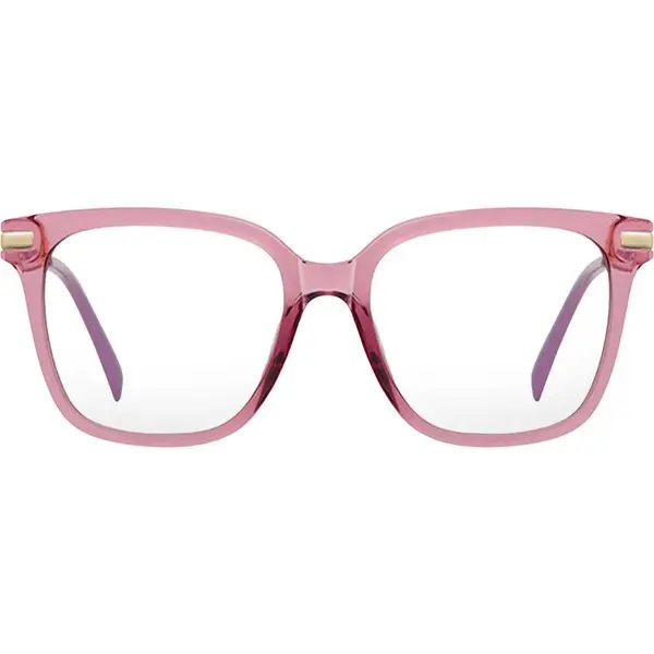 FIFTH & NINTH Yara Blue Light Blocking Square Frame Eyeglasses - Bubblegum Pink