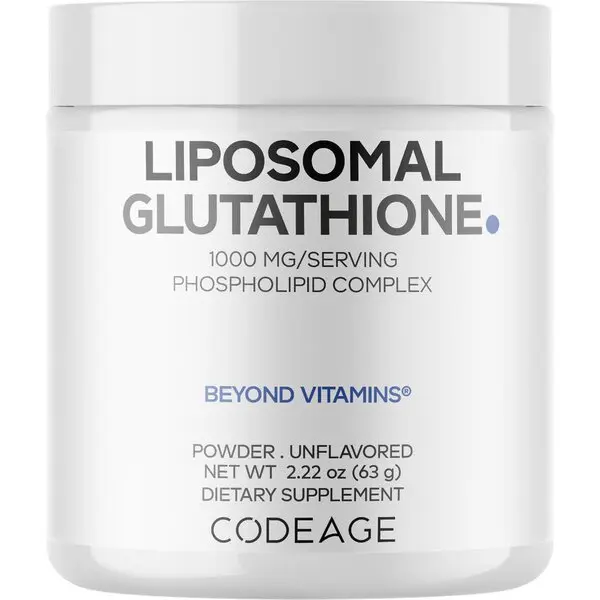 CODEAGE Liposomal Glutathione Powder 1000mg Supplement - White