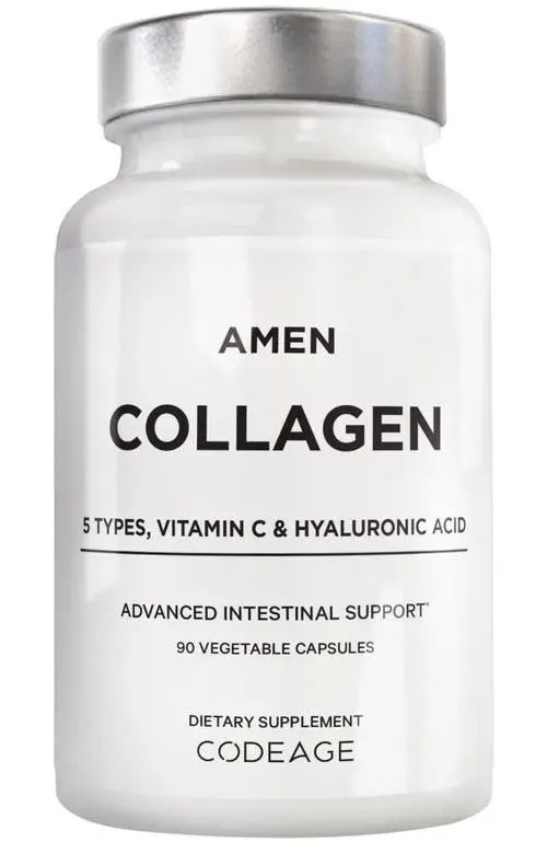 CODEAGE Amen Collagen Peptides + Hyaluronic Acid & Vitamin C - White