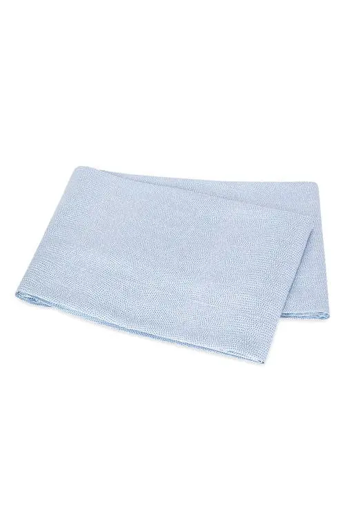 MATOUK Jasper Cotton Sateen Flat Sheet - Hazy Blue