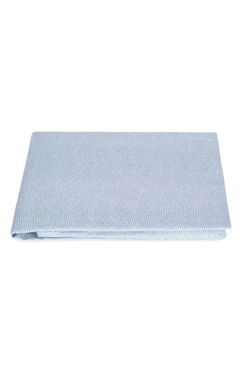 MATOUK Jasper Cotton Sateen Fitted Sheet - Hazy Blue