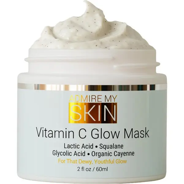 ADMIRE MY SKIN Vitamin C Glow Mask For Brighteningcontains Glycolic And Lactic Acids - Clear