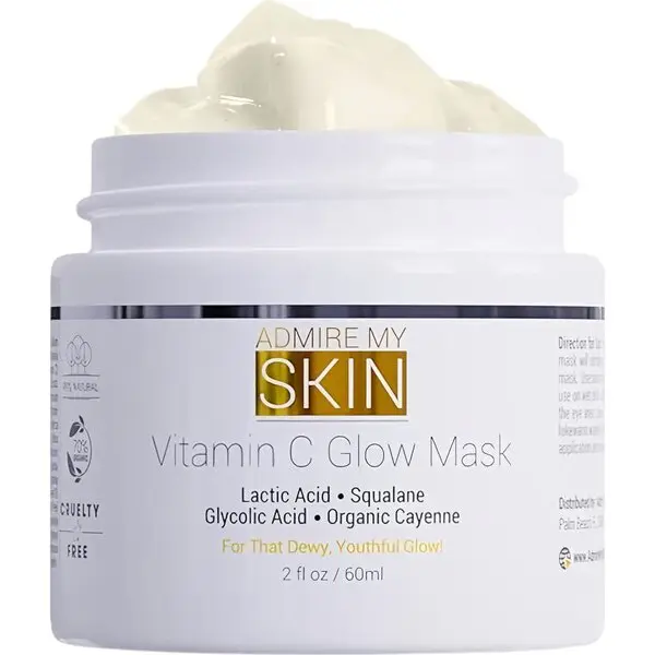 ADMIRE MY SKIN Vitamin C Glow Mask For Brighteningcontains Glycolic And Lactic Acids - Clear