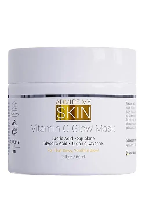 ADMIRE MY SKIN Vitamin C Glow Mask For Brighteningcontains Glycolic And Lactic Acids - Clear