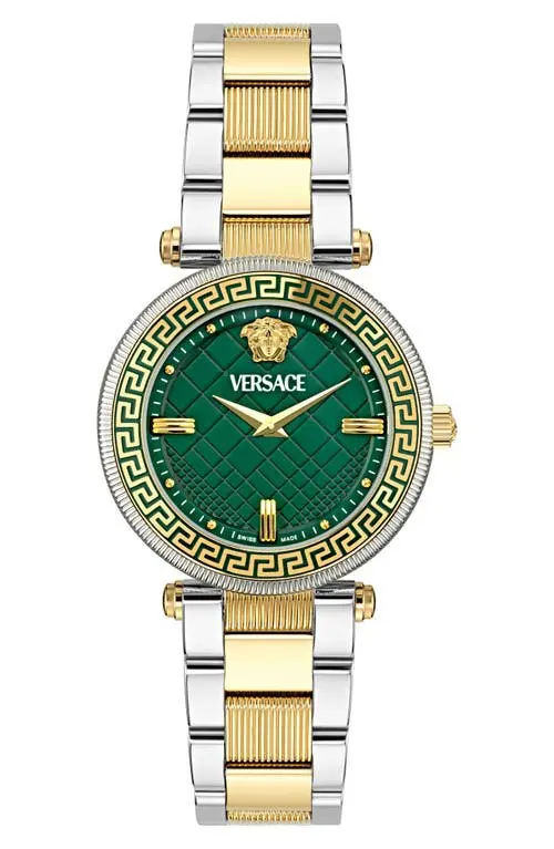 Versace Reve Bracelet Watch - Two Tone Green