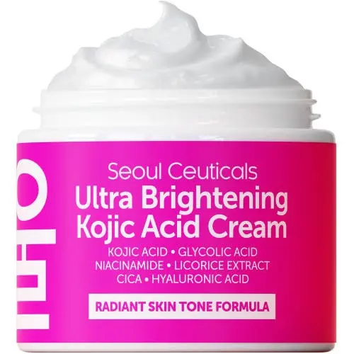 SEOUL CEUTICALS Korean Skincare Ultra Brightening Kojic Acid Cream - Clear