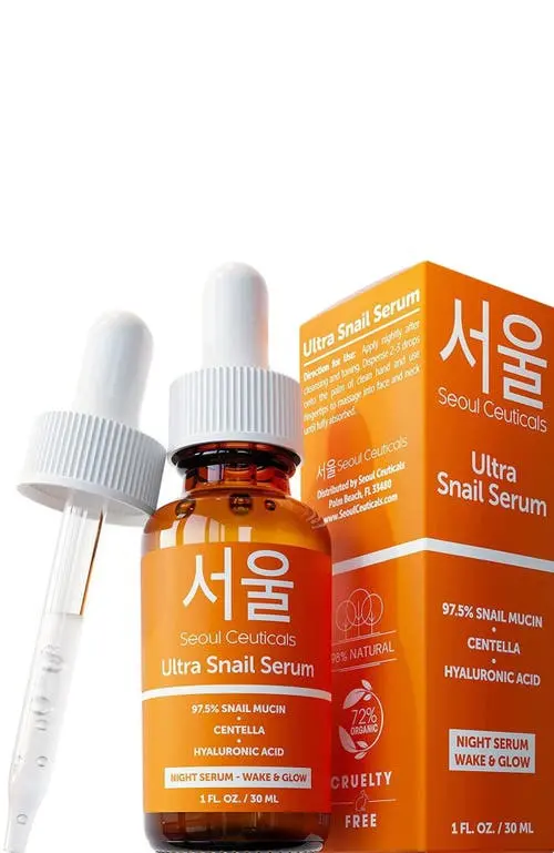 SEOUL CEUTICALS Korean Skincare Ultra Snail Serum - Clear