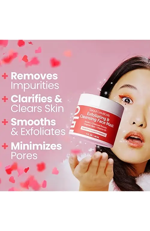 SEOUL CEUTICALS Exfoliating & Cleansing Korean Face Mask - Clear