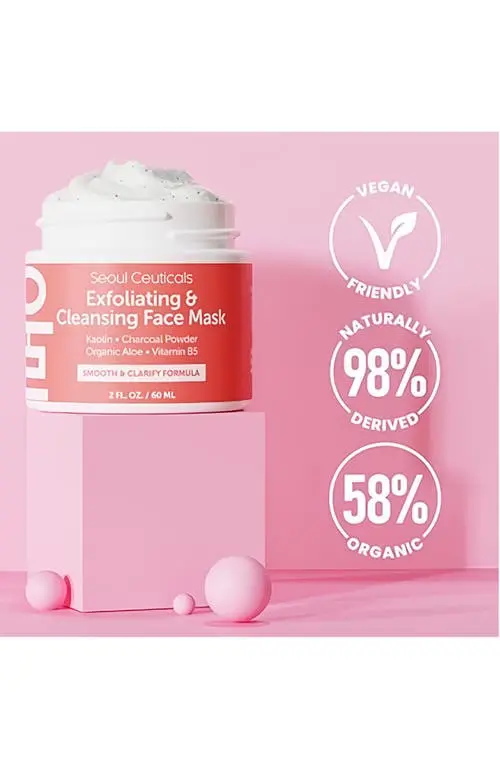 SEOUL CEUTICALS Exfoliating & Cleansing Korean Face Mask - Clear