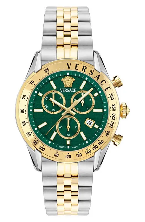 Versace Master Chronograph Bracelet Watch - Ip Two Tone