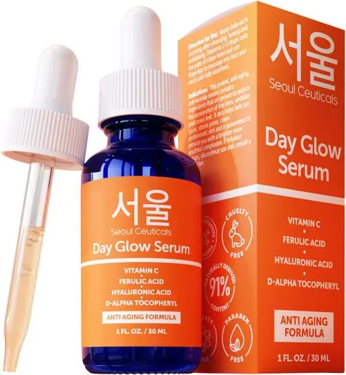 SEOUL CEUTICALS Korean Skincare Day Glow Vitamin C Serum K Beauty Skincare - Clear