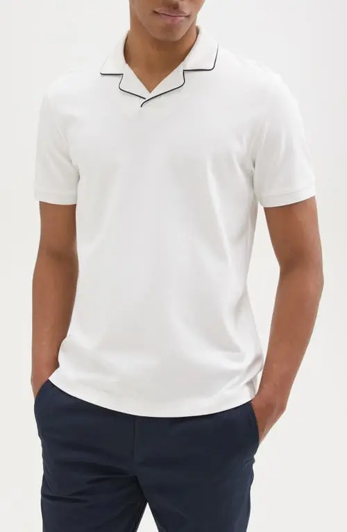Theory Railor Jc P.relay Tipped Polo - White