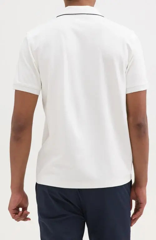 Theory Railor Jc P.relay Tipped Polo - White