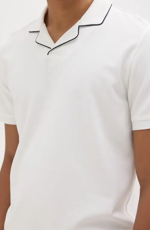Theory Railor Jc P.relay Tipped Polo - White
