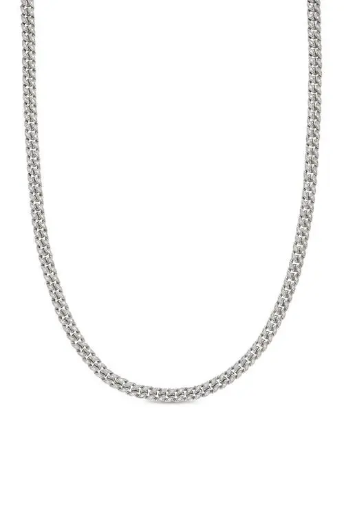 David Yurman Pavé Diamond Curb Chain Necklace - Sterling Silver/diamond
