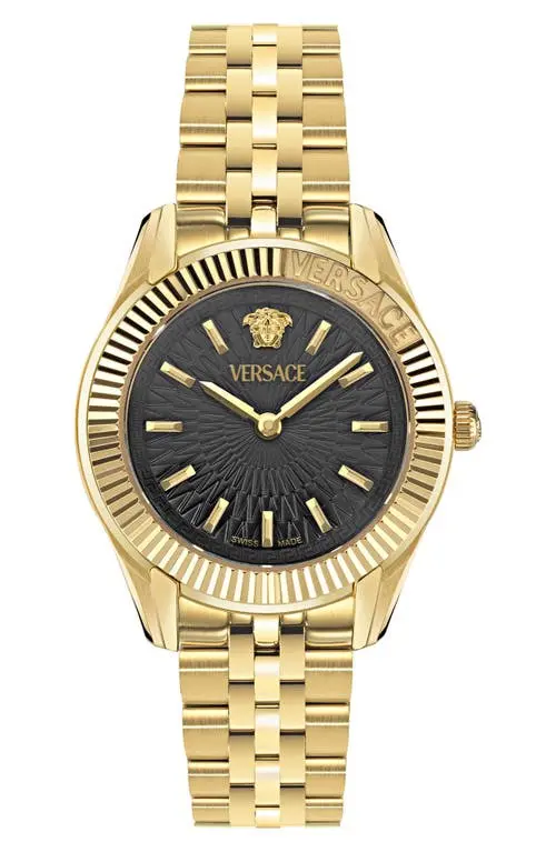 Versace Petite Greca Time Bracelet Watch - Ip Yellow Gold